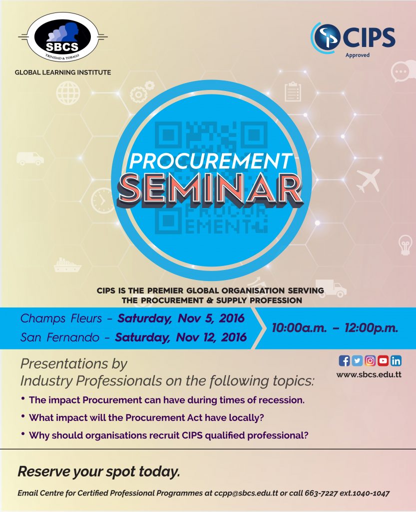 Procurement Seminar (SF) • SBCS Global Learning Institute - Study ...
